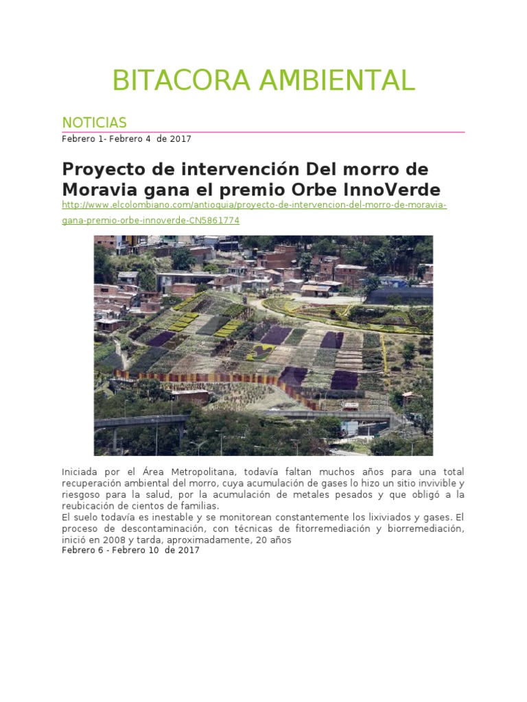 Bitacora Ambiental | PDF