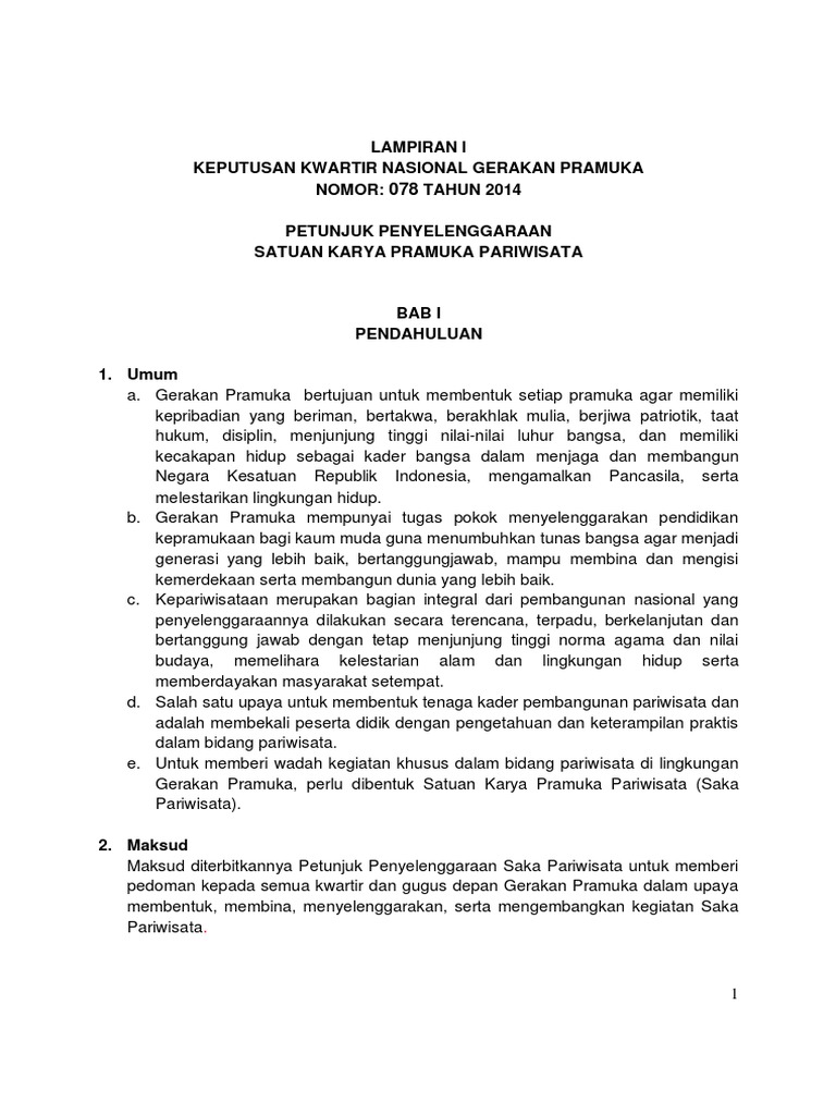 PP SAKA PARIWISATA - Lampiran PDF | PDF