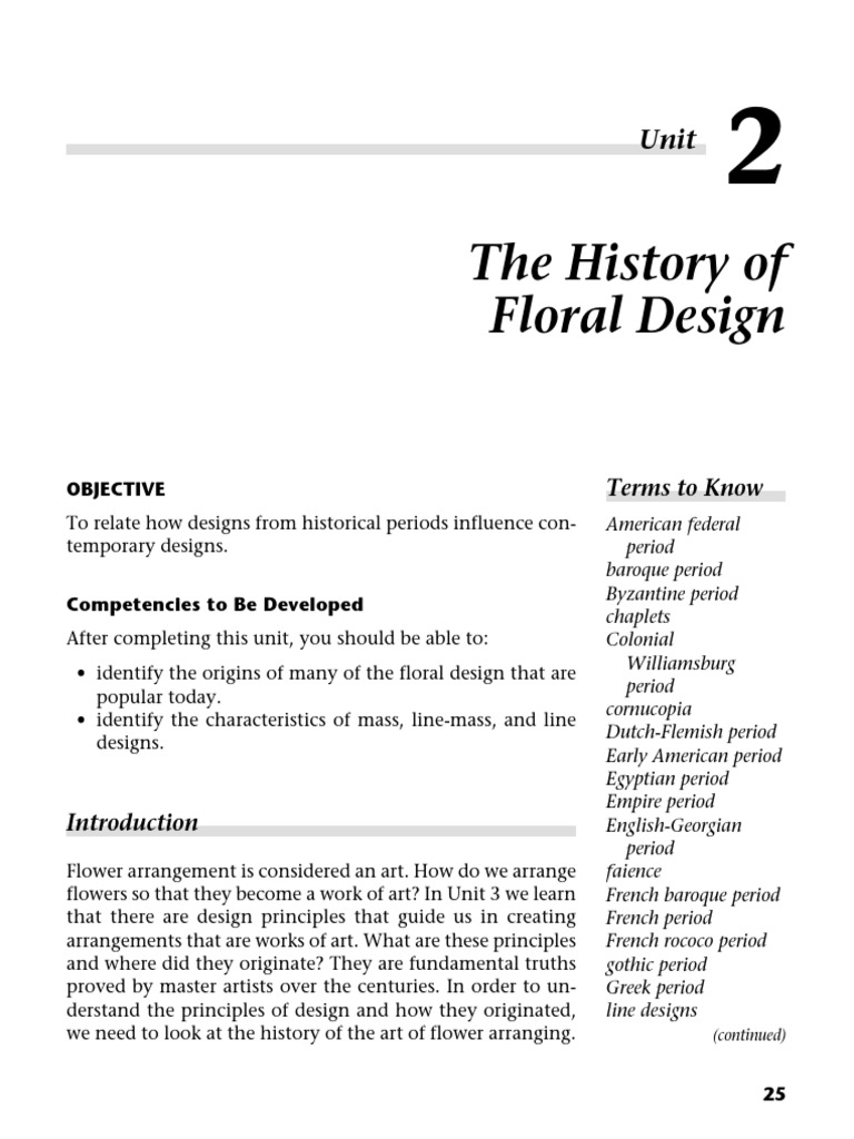 Historical Influences on Floral Design | PDF | Wreath | Flowers
