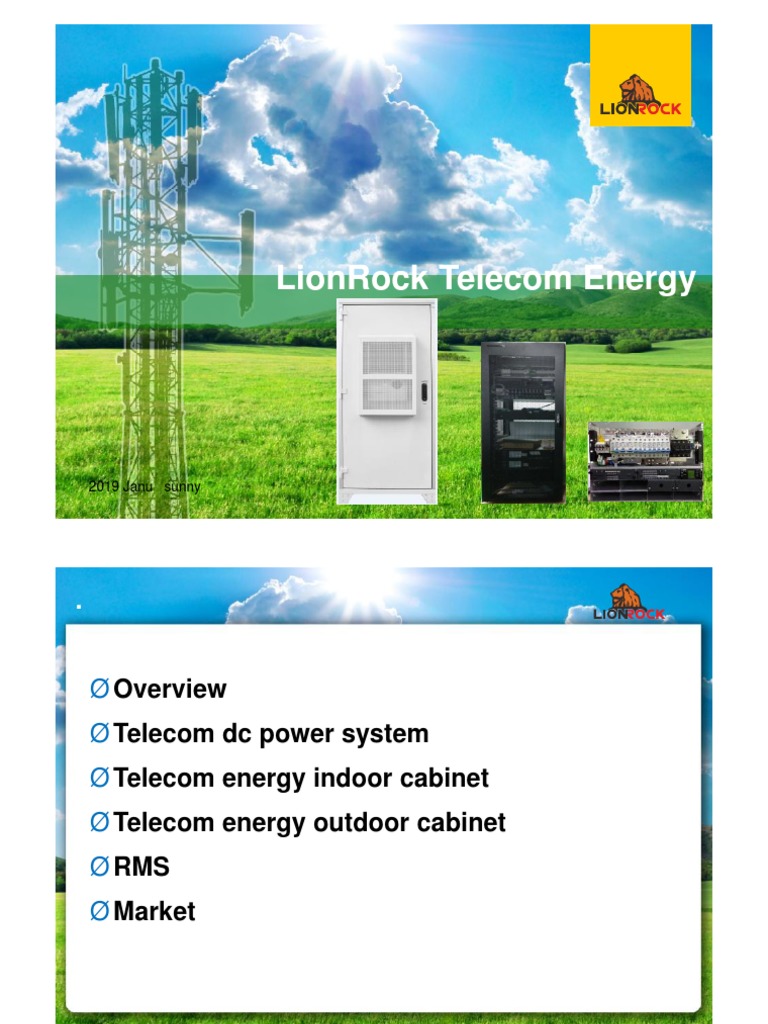 LionRock Telecom Energy Solutions | PDF | Rectifier | Power Supply