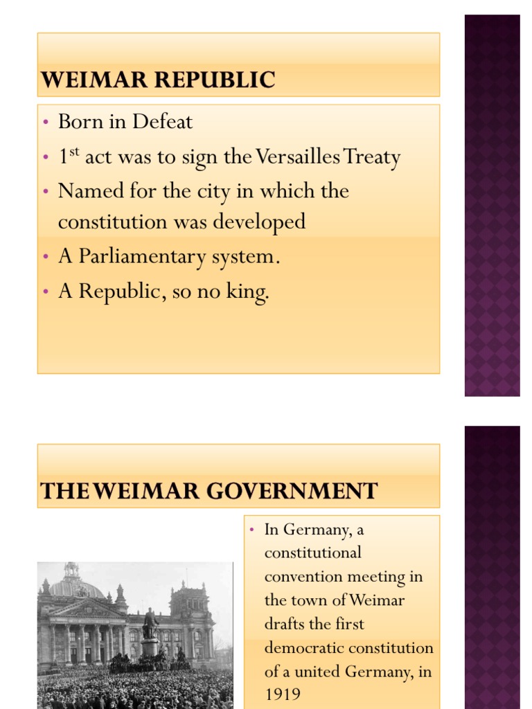 Weimar Republic | PDF | Weimar Republic | Nazi Germany