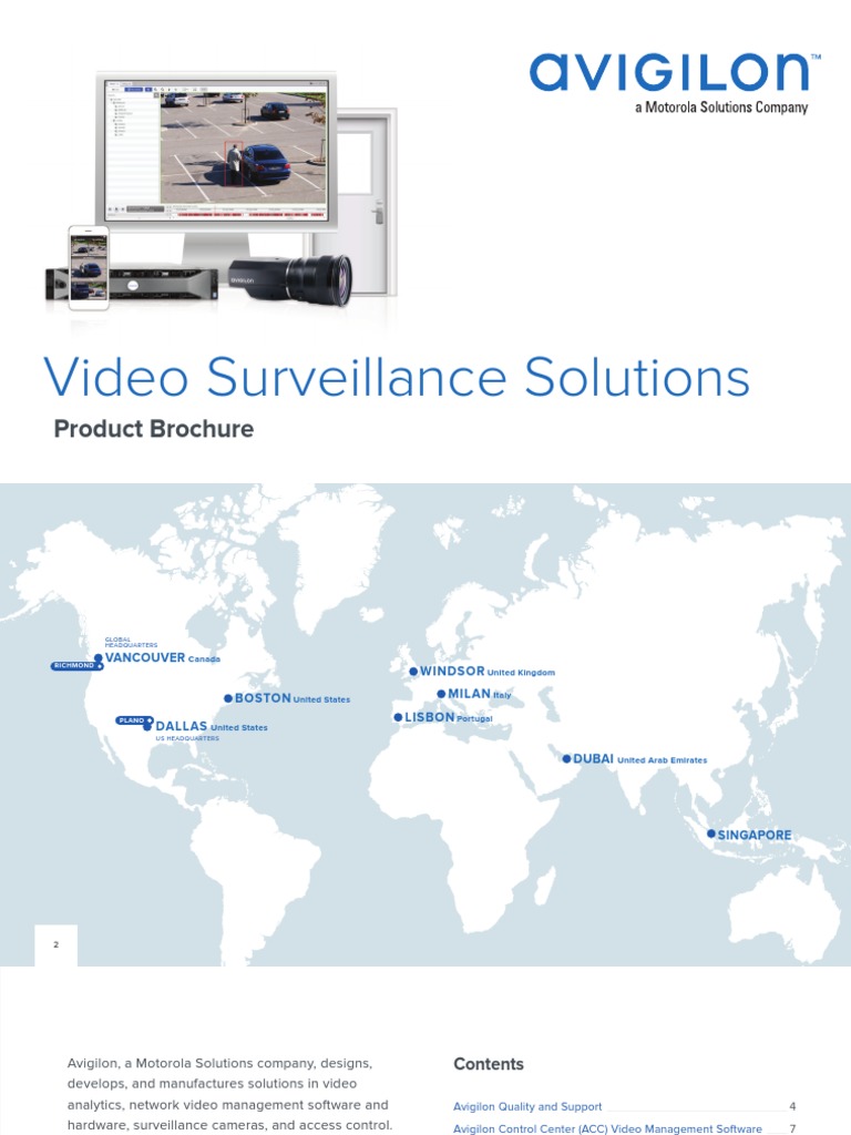 Avigilon - Product Brochure - en | PDF | Camera | Infrared