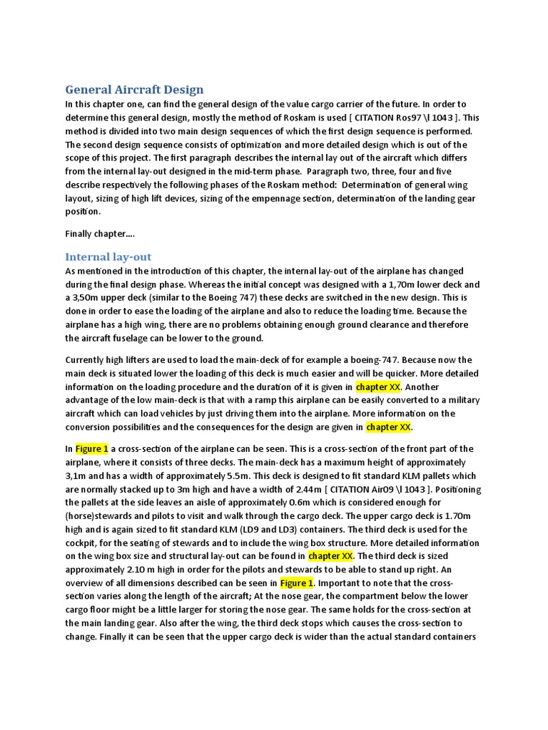 General Aircraft Design 1.1 | PDF | Flap (Aeronautics) | Lift (Force)