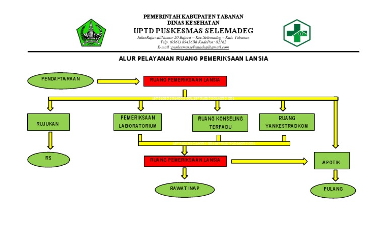 Alur Pelayanan Ruang Pemeriksaan Lansia | PDF