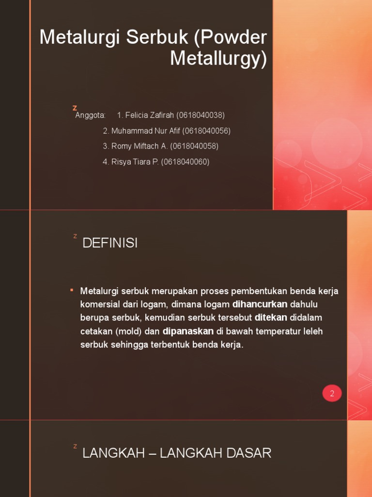 Metalurgi Serbuk (Powder Metallurgy) - 1 | PDF