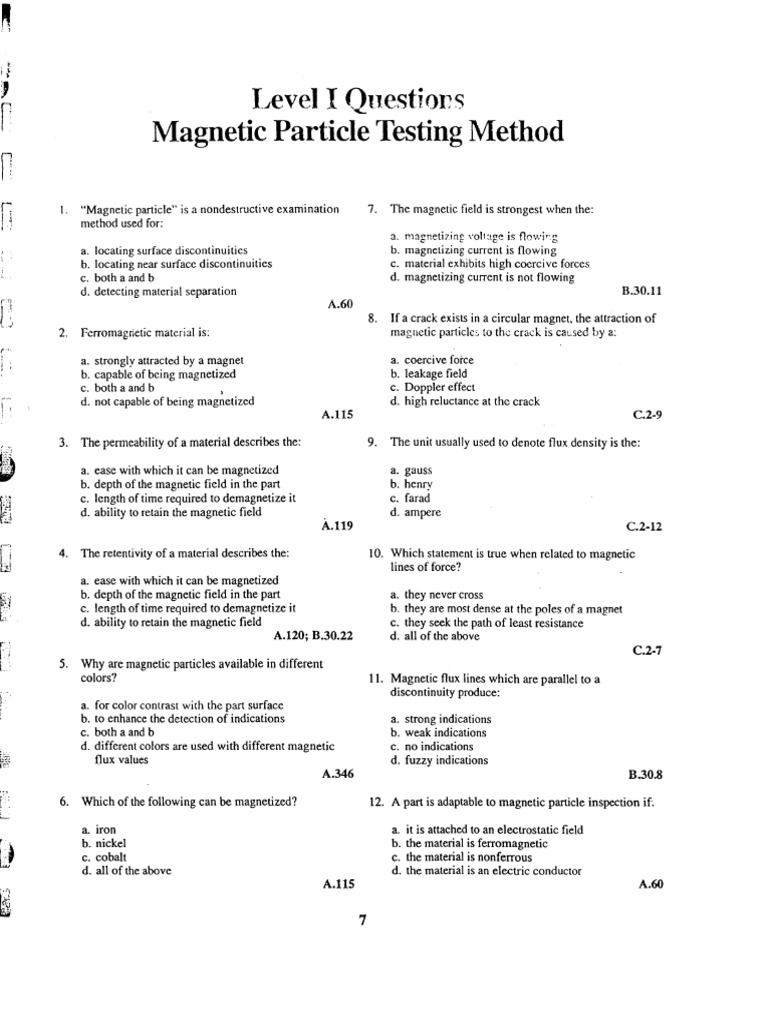 Magnetic Particle Testing | PDF