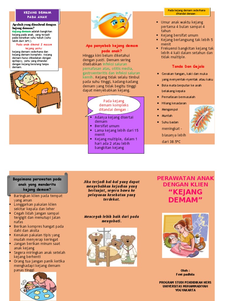 Leaflet Kejang Demam Pada Anak Fix | PDF