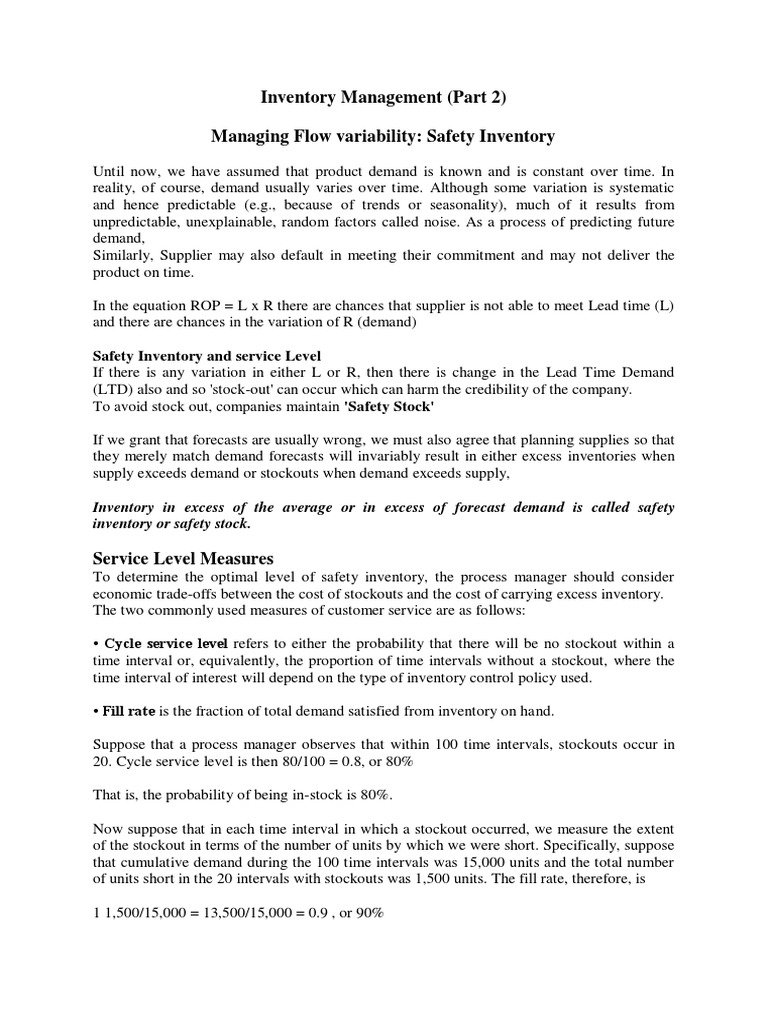 Inventory Part 2 | PDF | Inventory | Variance