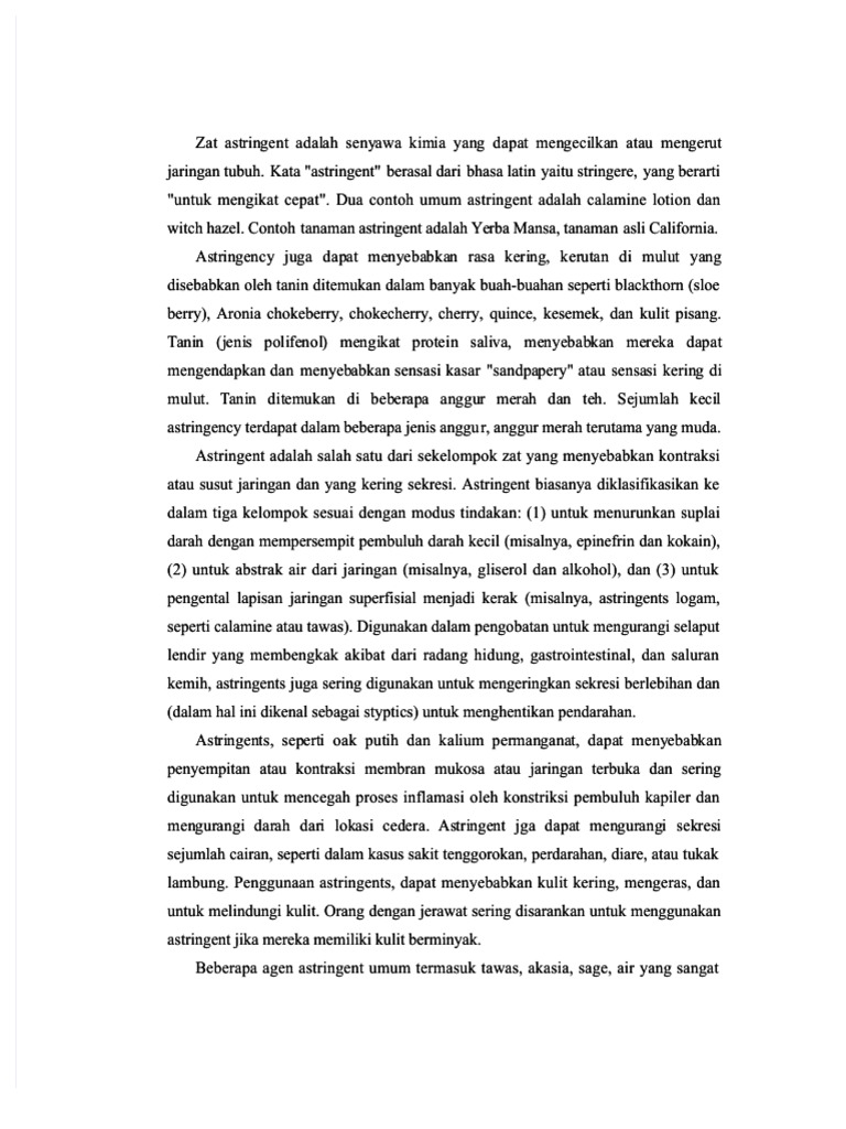 Farmasi Astringent | PDF