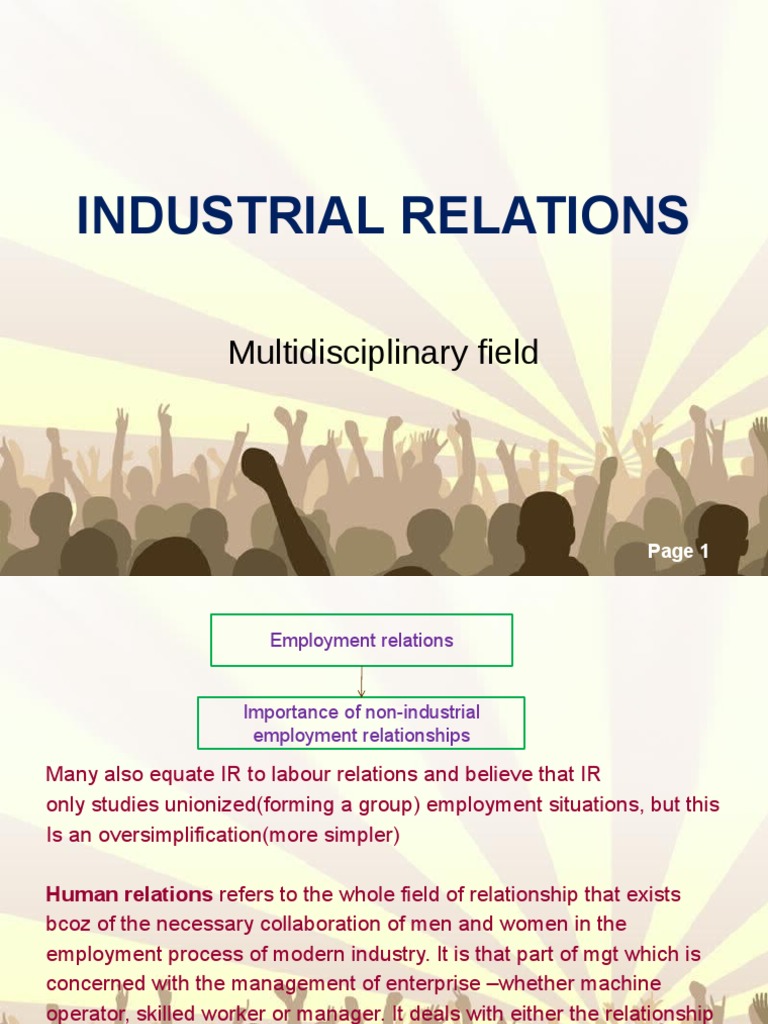 Industrial Relations