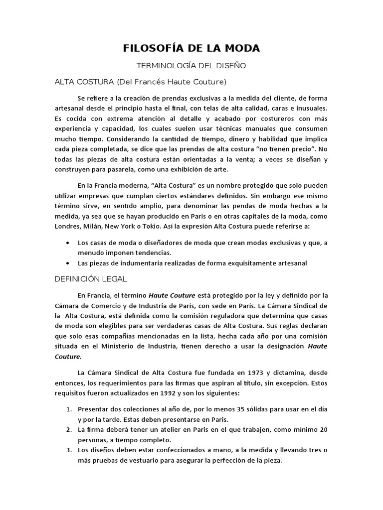Filosofía de La Moda | PDF | Softlines (venta minorista) | Apariencia ...