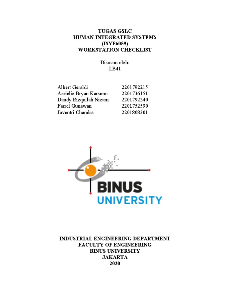 Workstation Checklist | PDF | Chair | Interior Design