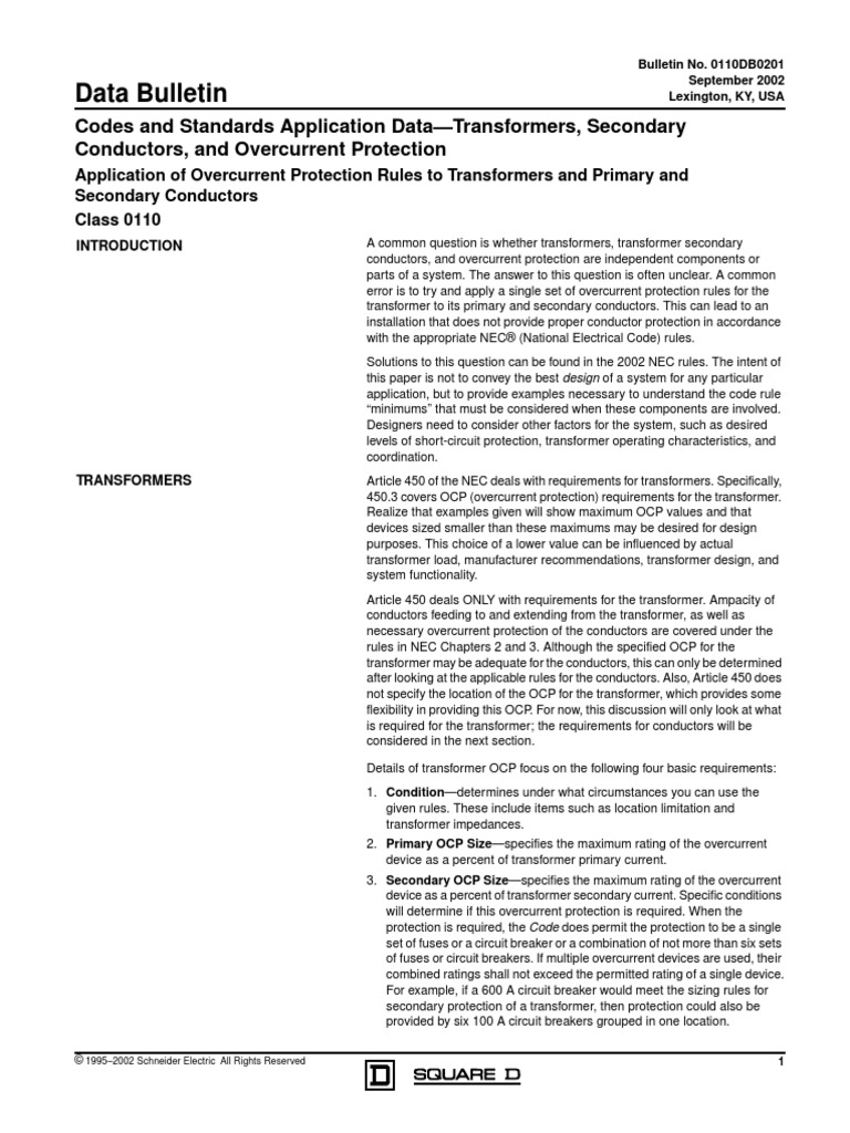 Schneider Electric - Square D: Codes and Standards For Overcurrent ...