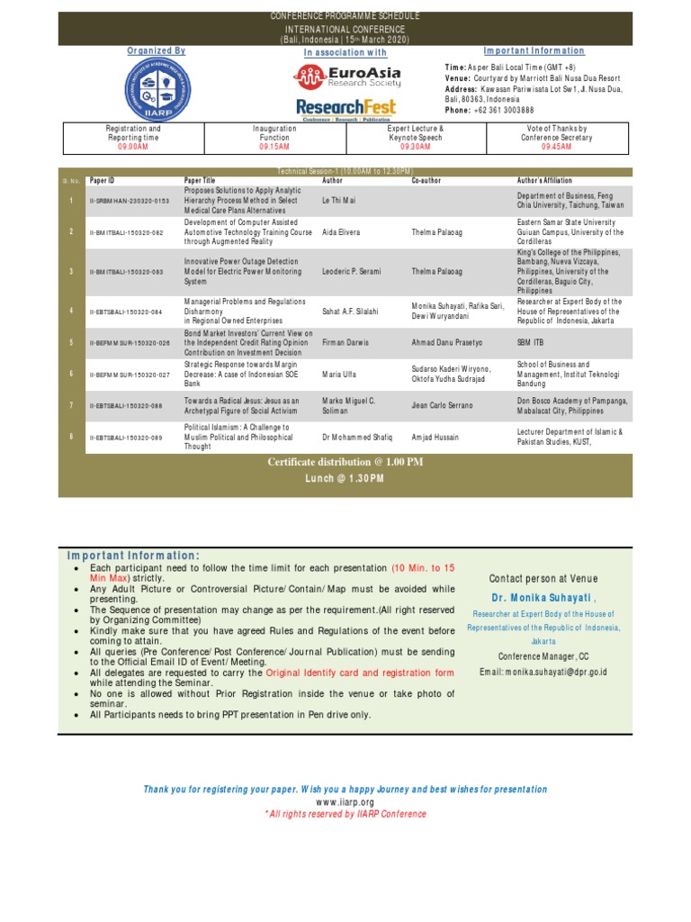 Diverse Perspectives on Global Issues: Programme for the International ...