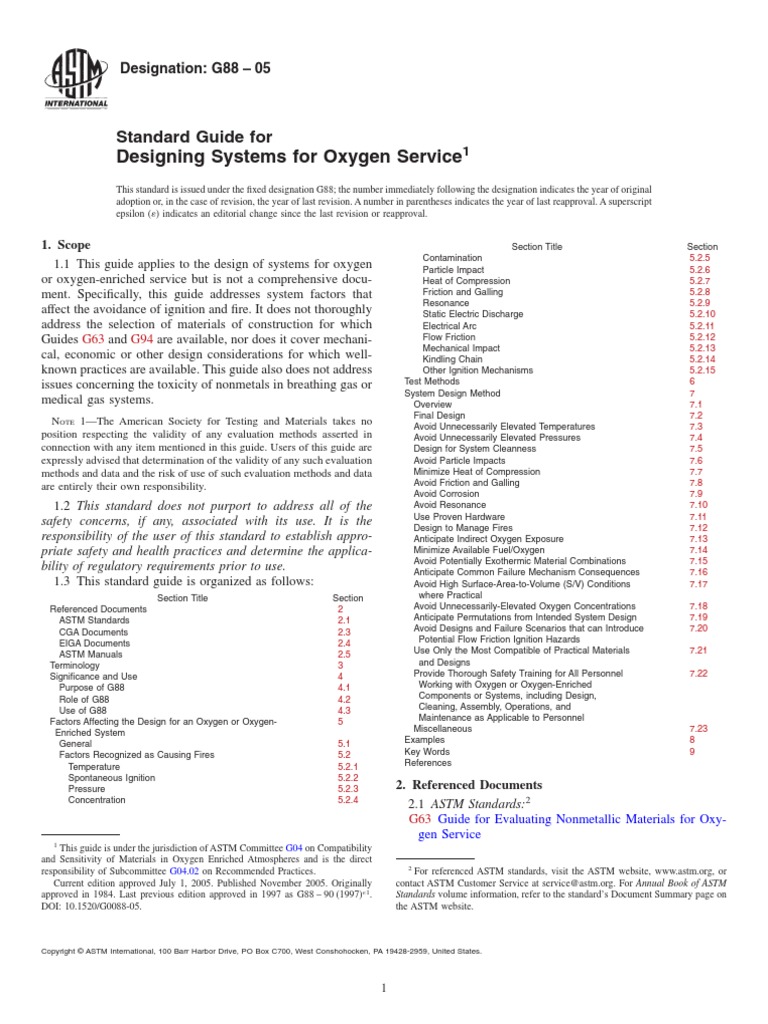 Astm G88 | PDF | Combustion | Gases