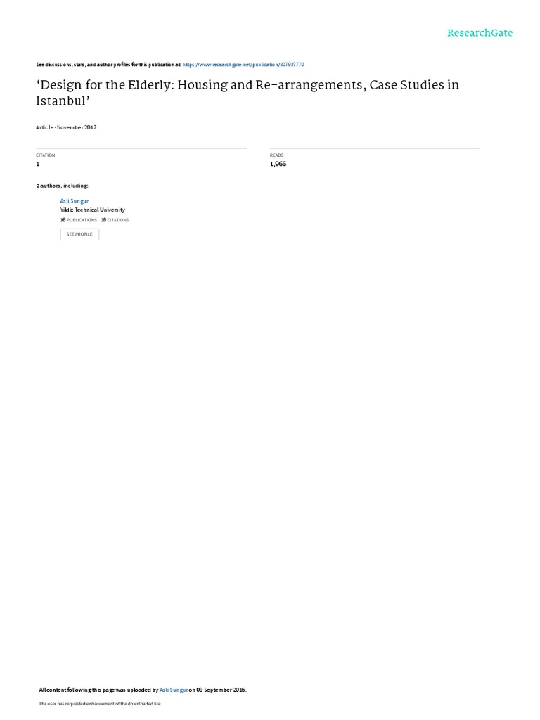 Designforthe Elderly Housing Case Studieingand Architecture | PDF | Old ...