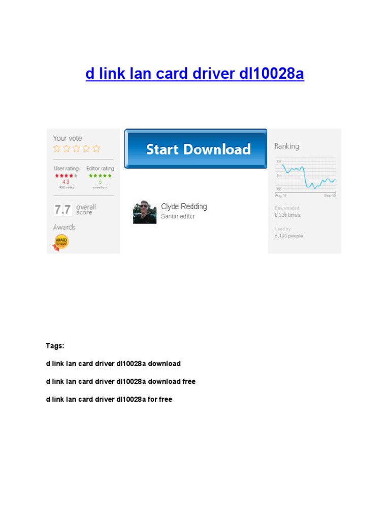 D Link Lan Card Driver Dl10028a PDF | PDF | Windows Xp | Microsoft Windows