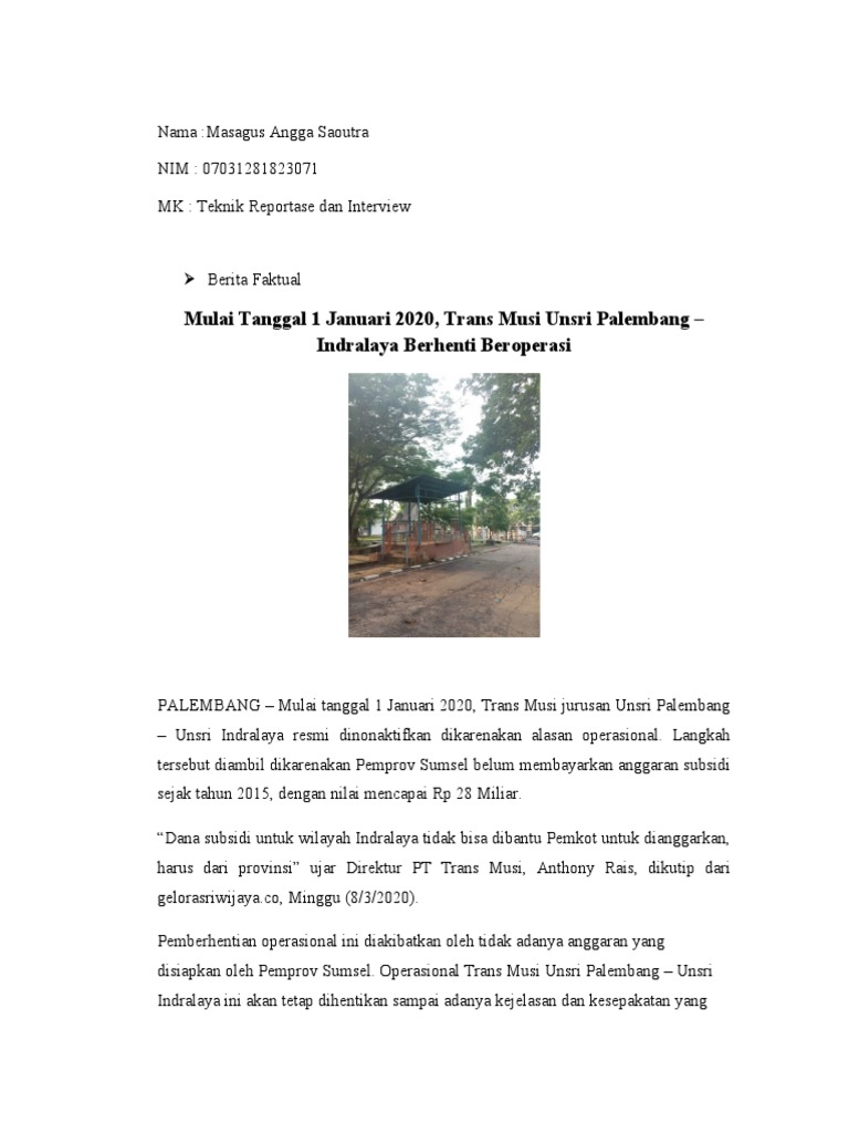 Teknik Reportase Dan Interview | PDF