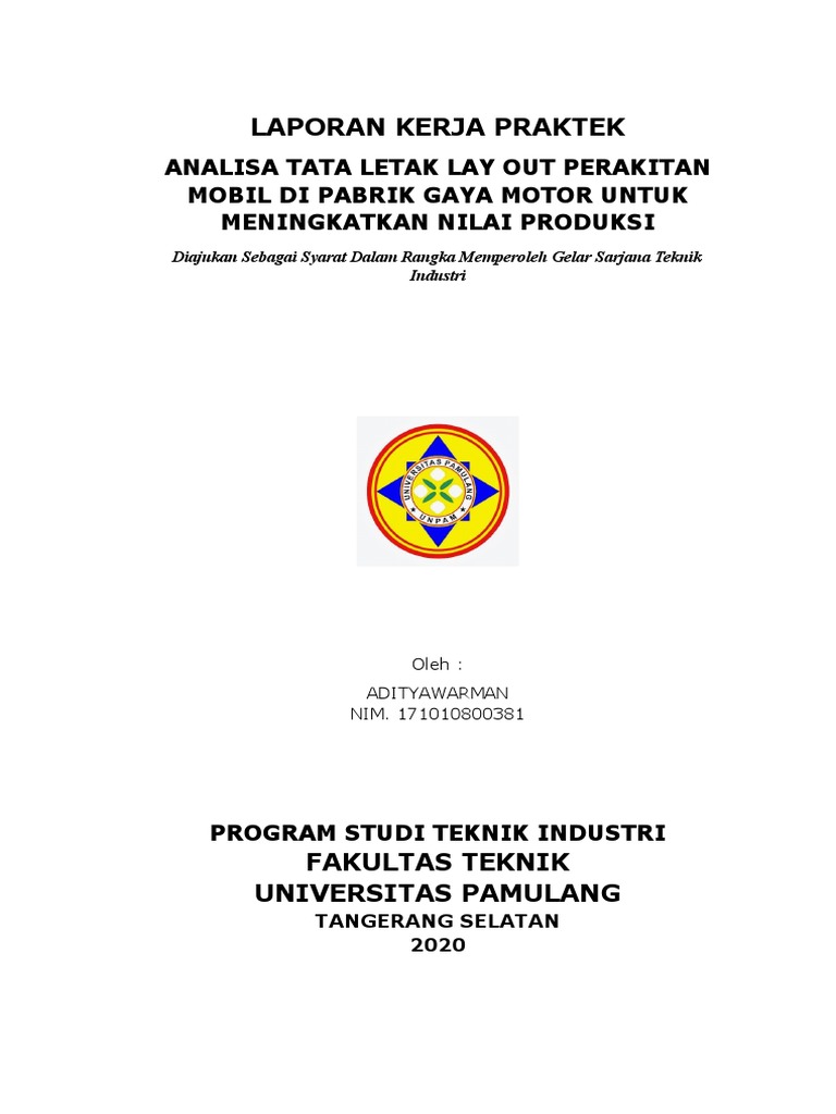 Laporan Kerja Praktek | PDF