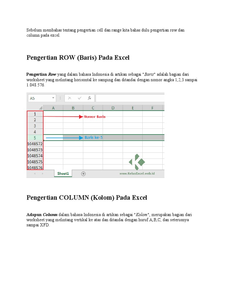 Materi Excel Kls 8 | PDF