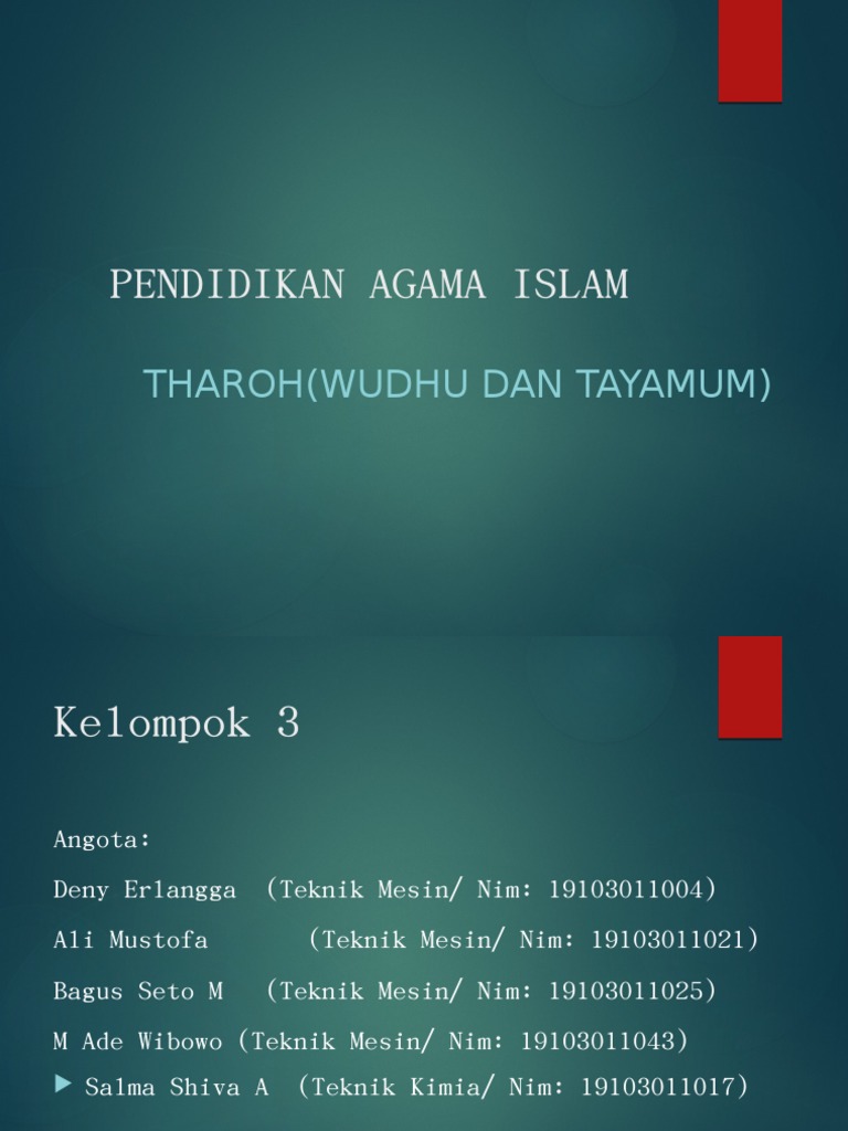 Panduan Wudhu dan Tayamum | PDF