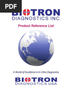 Test Menu - Maglumi | PDF | Endocrinology | Medical Specialties