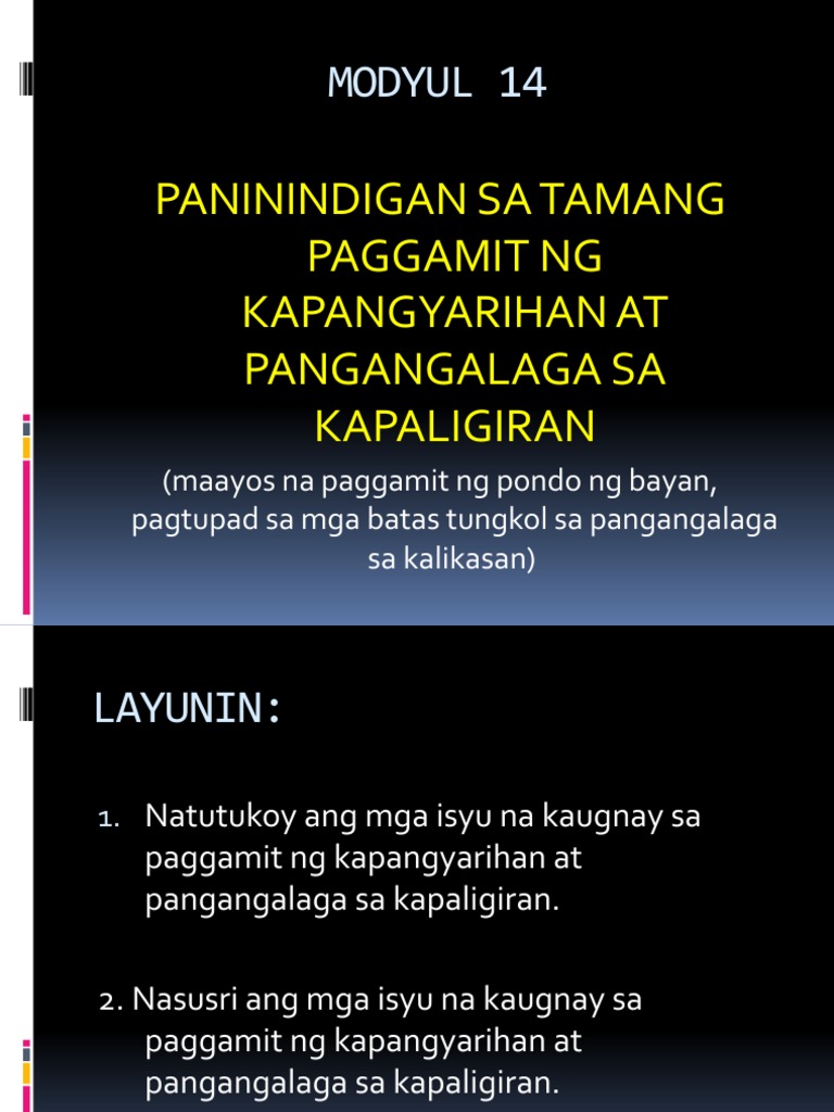 Modyul 14.esp10 | PDF