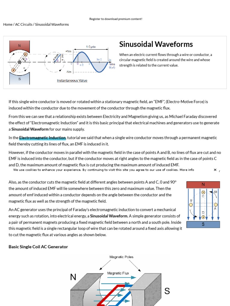 2-Sinusoidal Waveform or Sine Wave in An AC Circuit | PDF ...