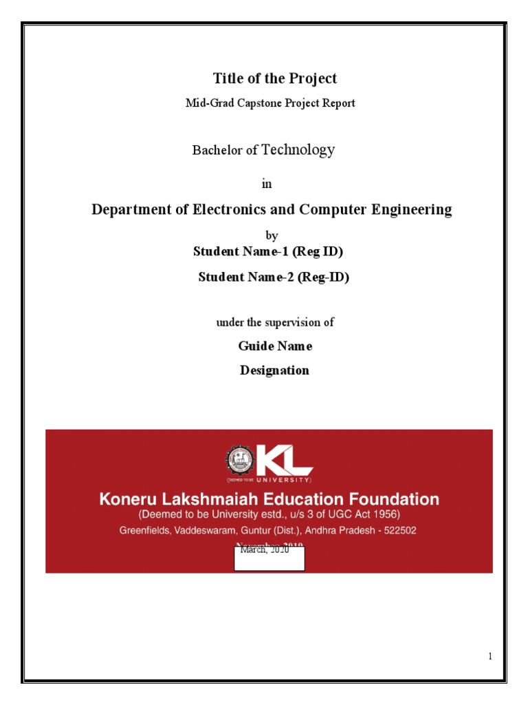 MGCP - Project Report Template | PDF