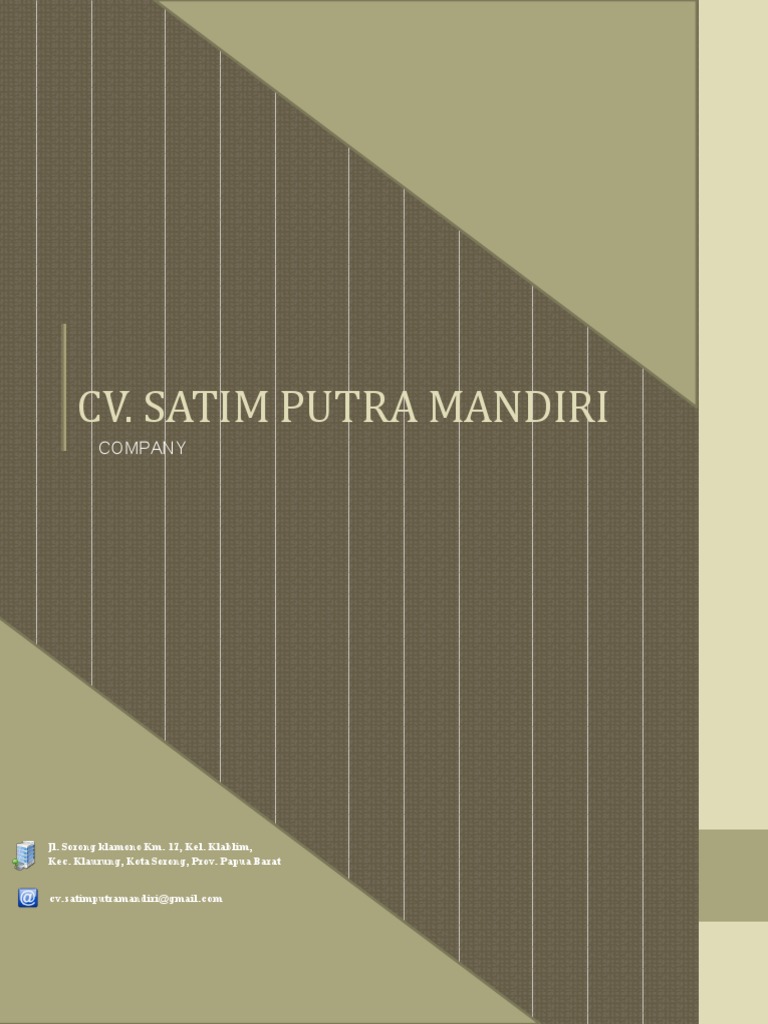 Profil CV. Satim Putra Mandiri | PDF