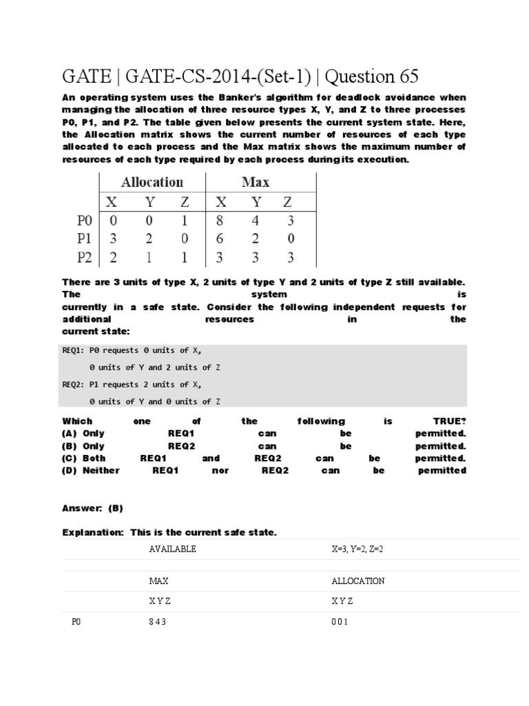 Gate Deadlock With Answers | PDF | Algorithms | Applied Mathematics