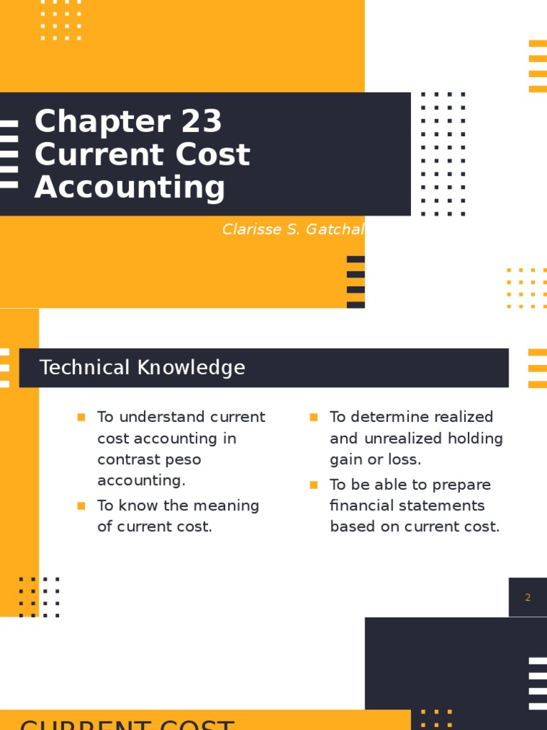 Current Cost Accounting Explained | PDF | Retained Earnings ...