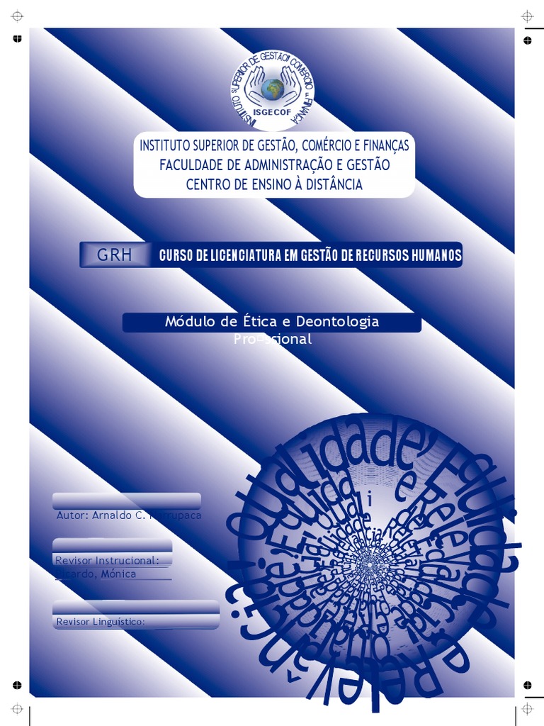 MÓDULO DE ÉTICA E DEONTOLOGIA PROFISSIONAL EaD ISGECOF | PDF ...