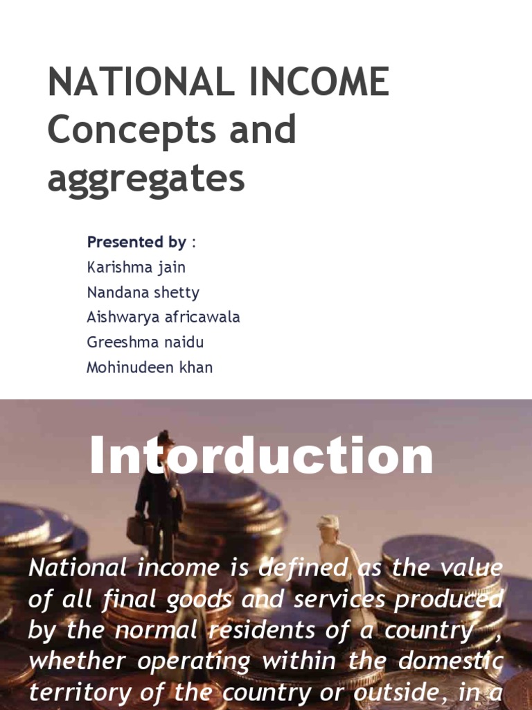 Understanding National Income Concepts | PDF | Measures Of National ...