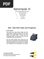Alat Alat Fiber Optic Beserta Fungsinya | PDF