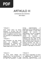 Bill of Rights Tagalog | PDF