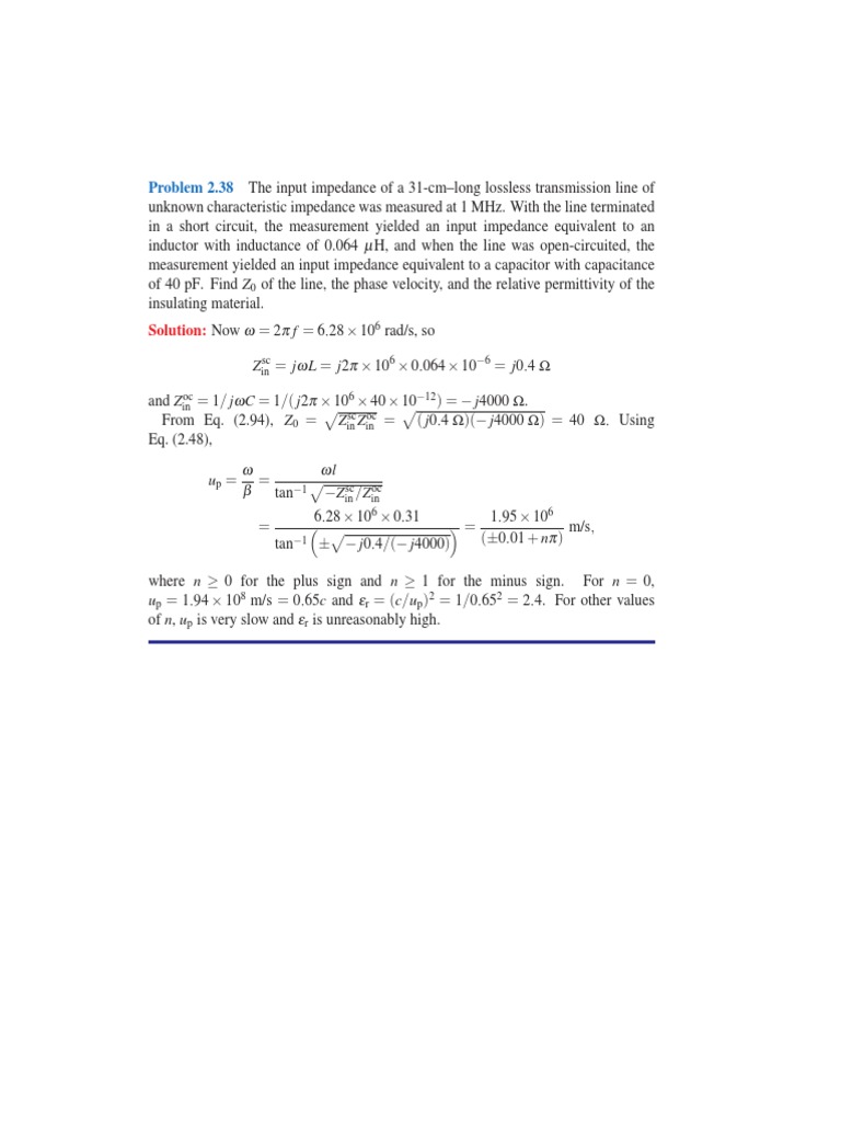 Homework8 Solution PDF | PDF | Antenna (Radio) | Electrical Impedance