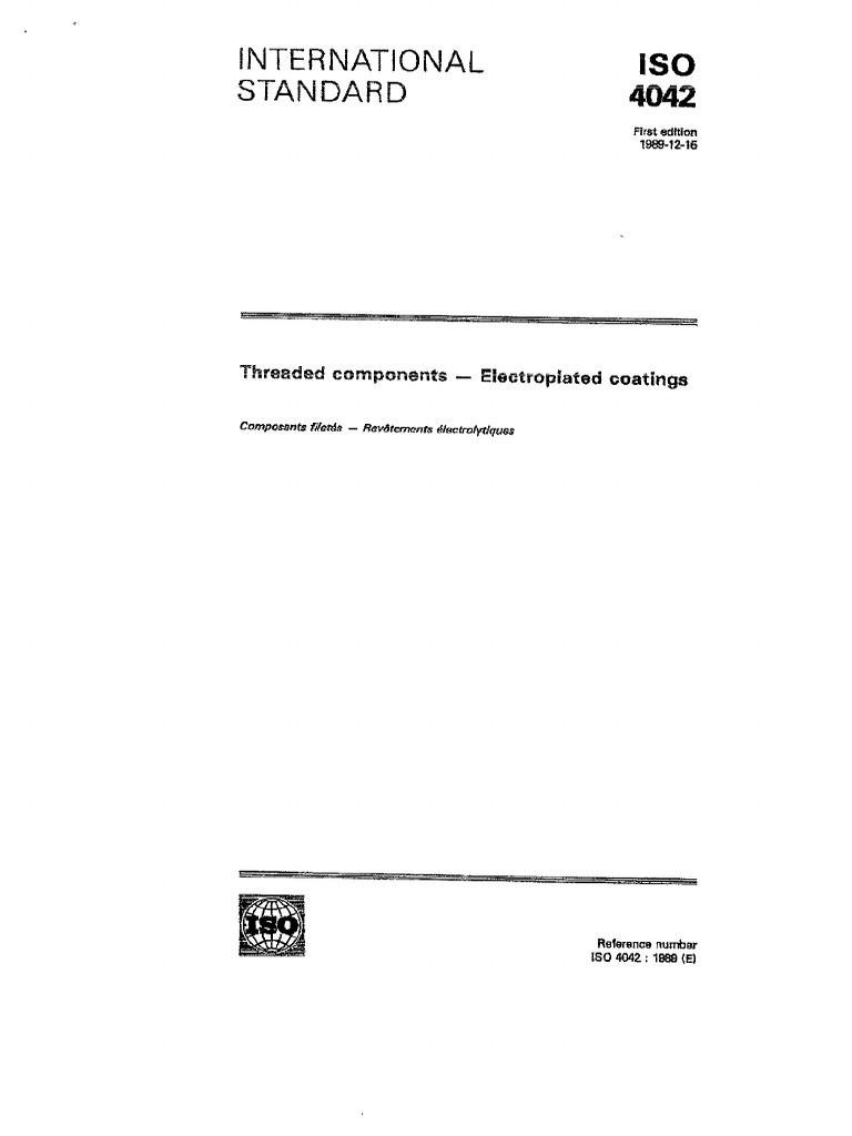 Iso 4042 PDF | PDF