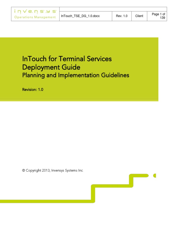 Intouch Tse DG 10 | PDF | Remote Desktop Services | Microsoft Windows