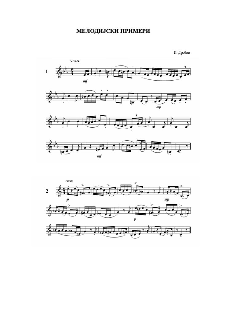 Solfedjo Zadaci PDF | PDF