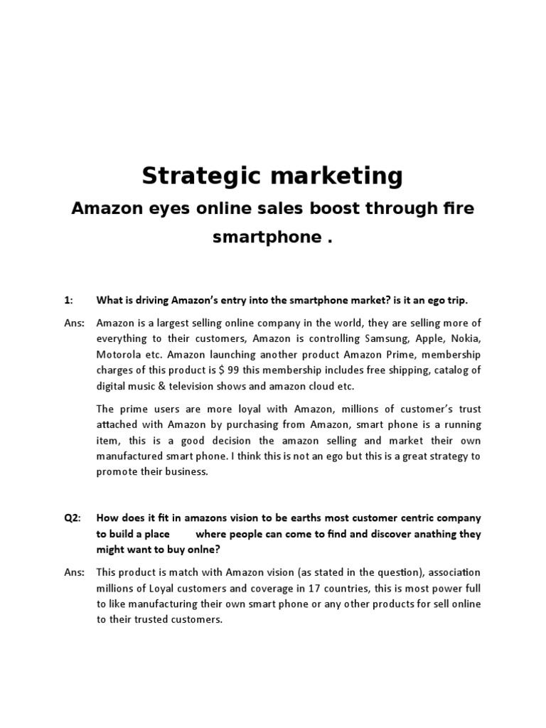 Amazon Case Study | PDF