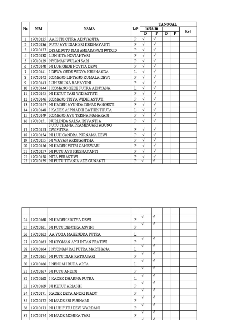 ABSENSI Metodelogi Penelitian | PDF