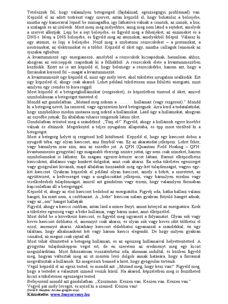 David R. Hamilton - Az Elme Gyógyító Ereje | PDF