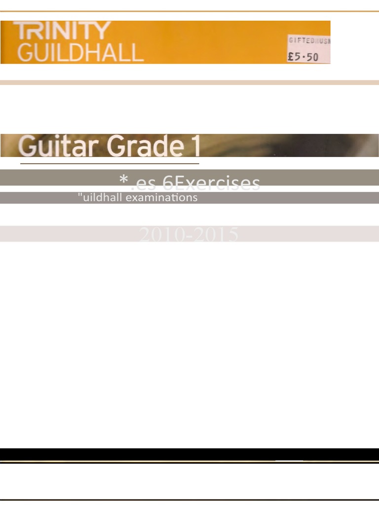 (PDF) Trinity Guitar Grade 1 | PDF | Musical Compositions | Elements Of ...
