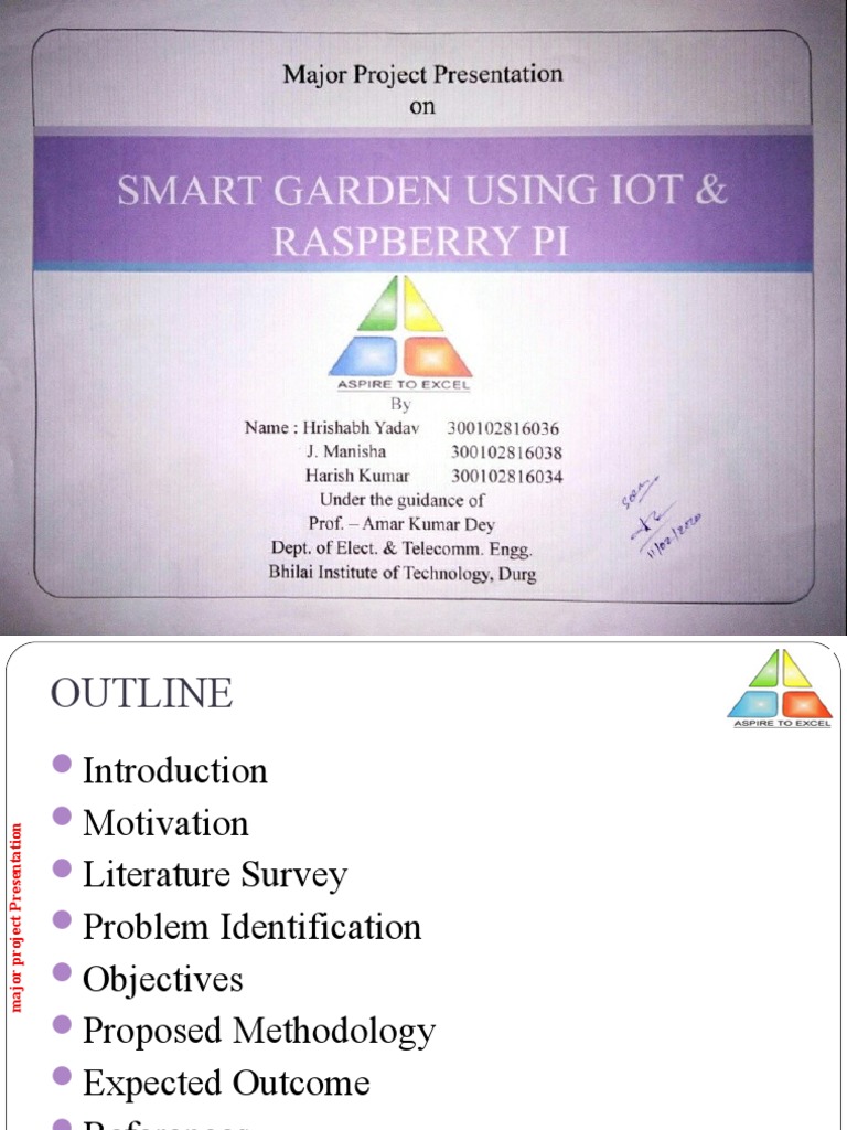 Smart Garden Using Raspberry Pi | PDF | Raspberry Pi | Internet Of Things