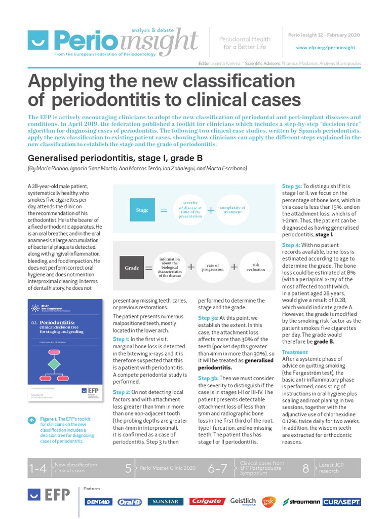 Applying the new classification of periodontitis to clinical cases ...