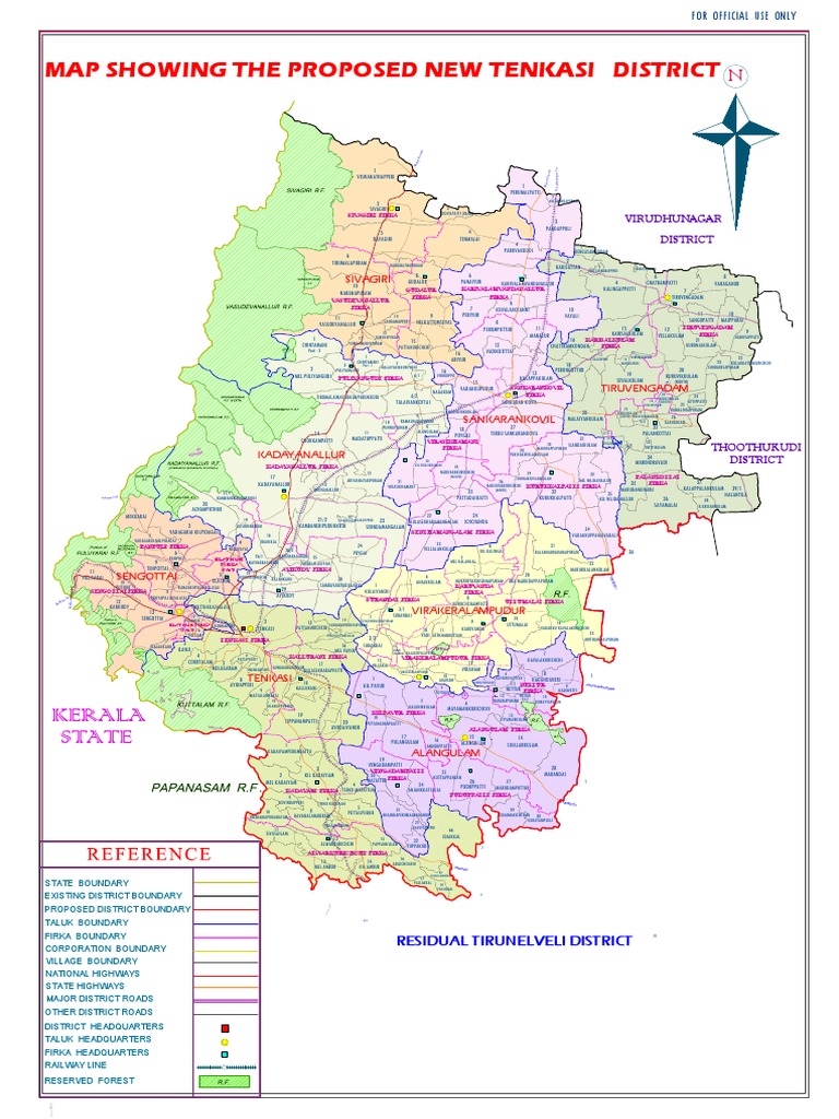 Tenkasi Map | PDF