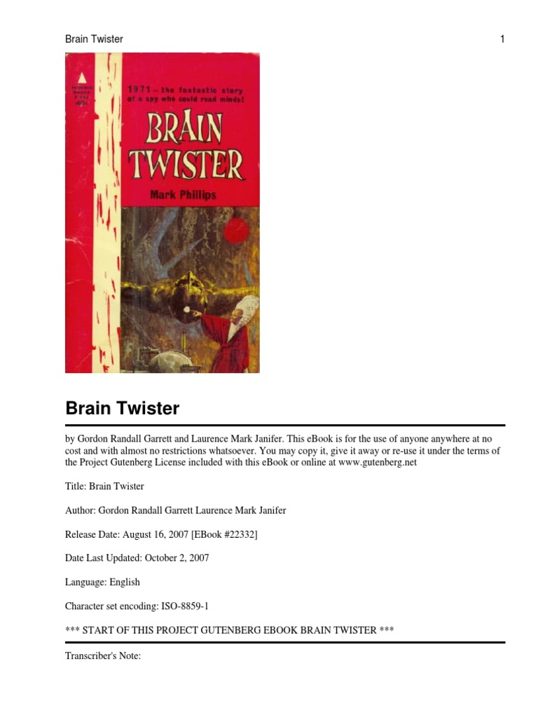 Brain Twister | PDF | Telepathy | Mind