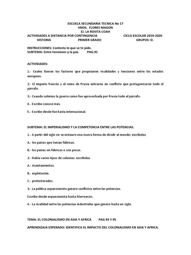 Historia Primer Grado | PDF