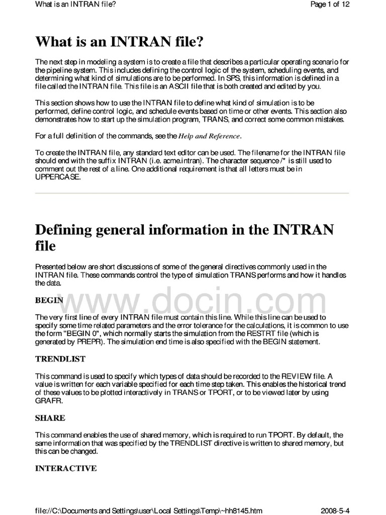 What Is An INPREP File | PDF